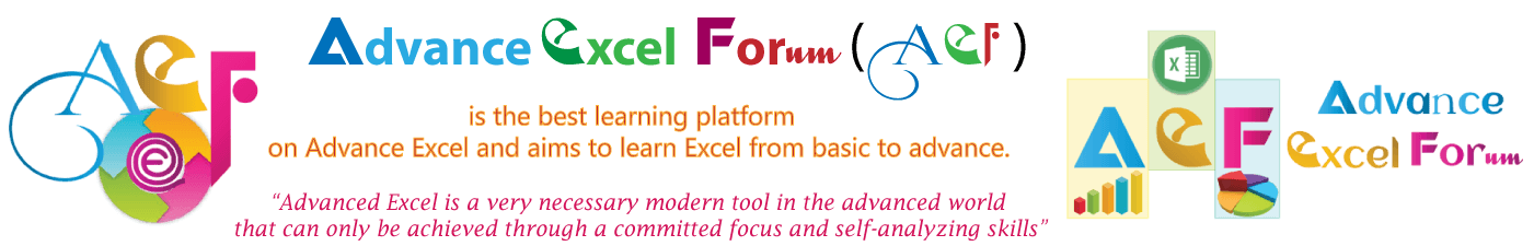 Home Advance Excel Forum