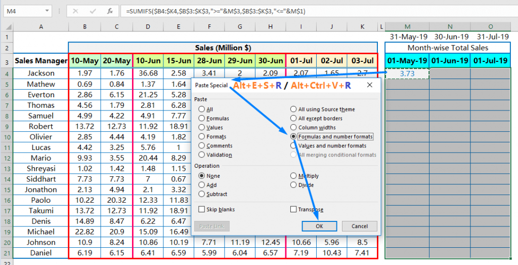 Tutorial 01 How To Use Excel Sumifs Function With Single And Multiple