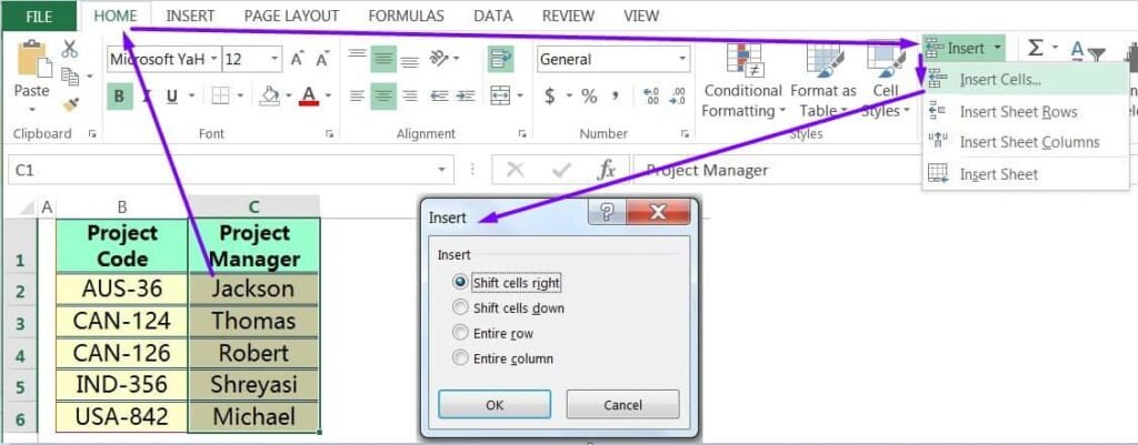 04 Ways: How to Insert Multiple Rows/Columns/Cells in Excel?